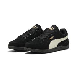 Sneaker Puma "K-Moda Sneakers Damen", Damen, Gr. 38,5, schwarz warm wei&szlig; gold, Obermaterial: Textil, Synthetik, Kuhleder. Futter: Textil. Innensohle: Textil, Keine Angabe. Laufsohle: Gummi, Schuhe Sneaker