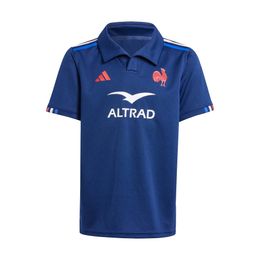 adidas Performance Funktionsshirt 'France Rugby Home ' Jungen Gr&ouml;&szlig;e 164 dunkelblau / orange / wei&szlig;