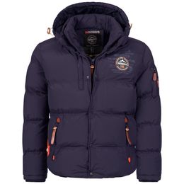 Geographical Norway Winterjacke Herren Gr&ouml;&szlig;e 6XL navy / orange / wei&szlig;