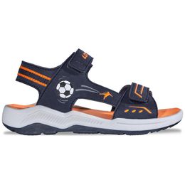 Riemchensandale Lotto, M&auml;dchen, Gr. 31, navy, orange, Synthetik, mehrfarbig, Schuhe Riemchensandale, - in kinderfu&szlig;gerechter Passform