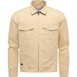 Hemdjacke Ragwear "Dyphner YOUMODO", Herren, Gr. S (48), sand, Obermaterial: 80% Polyester, 20% Nylon. Innenfutter: 100% Polyester, gerade h&uuml;ftbedeckend, &Auml;rmel mit &Auml;rmelschlitz abgesteppte Kante mit Druckknopf,verstellbar, Jacken, Wasserabweisende &Uuml;bergangsjacke mit Hemdkragen