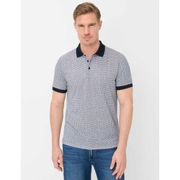 Poloshirt Brax "Style PERRY", Herren, Gr. M (50), navy, 55% Baumwolle, 45% Polyester, Shirts