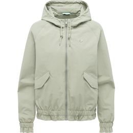 Anorak Ragwear "Kissi", Damen, Gr. L (40), dusty olive, Obermaterial: 100% Nylon; Innenfutter: 100% Polyester, l&auml;ssig geschnitten h&uuml;ftlang, hoch geschlossener Ausschnitt, &Auml;rmel ohne &Auml;rmelschlitz R&uuml;schen mit Gummizug, Jacken, Wasserdichte &Uuml;bergangsjacke mit Kapuze