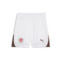 Puma Sportshorts 'FC St. Pauli 24/25' Jungen Gr&ouml;&szlig;e 152 braun / rot / wei&szlig;