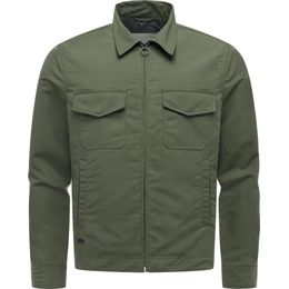 Hemdjacke Ragwear "Dyphner YOUMODO", Herren, Gr. L (52), olivgr&uuml;n, Obermaterial: 80% Polyester, 20% Nylon. Innenfutter: 100% Polyester, gerade h&uuml;ftbedeckend, &Auml;rmel mit &Auml;rmelschlitz abgesteppte Kante mit Druckknopf,verstellbar, Jacken, Wasserabweisende &Uuml;bergangsjacke mit Hemdkragen