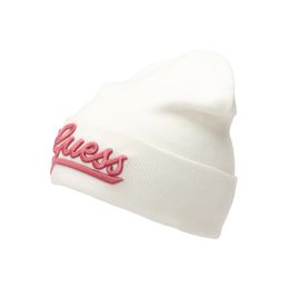 Guess M&uuml;tze'BEANIE' Herren Gr&ouml;&szlig;e 57/58 melone / wei&szlig;