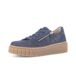 Sneaker Gabor "Sneaker low", Damen, Gr. 40, blau, Schuhe Sneaker