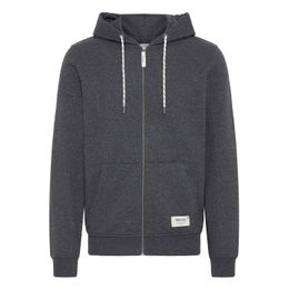 Kapuzensweatjacke INDICODE "Kapuzenfleecejacke IDPlayno", Herren, Gr. XXL, grau (charcoal), Obermaterial: 60% Baumwolle CO. 40% Polyester PES., Pullover