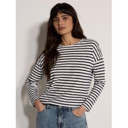 Apricot Soft Slub Jersey Stripe Top ' ' Damen Gr&ouml;&szlig;e XL wei&szlig;