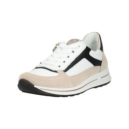 Ara Damen Sneaker "Ara Sneaker Leder", Gr. 39wei&szlig;, schwarz, Leder, Schuhe