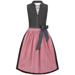 Stockerpoint Dirndl 'Hannah' Damen Gr&ouml;&szlig;e 40 dunkelgrau / rosa