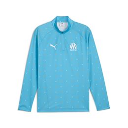 Puma Funktionsshirt 'Olympique de Marseille Pre-match' Herren Gr&ouml;&szlig;e M himmelblau / wei&szlig;