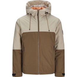Jack & Jones Jack & Jones Winterparka Herren Gr&ouml;&szlig;e M beige / schoko