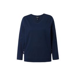 Ulla Popken Sweatshirt Damen Gr&ouml;&szlig;e M/L marine / wei&szlig;