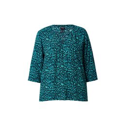 Ulla Popken Tunika Damen Gr&ouml;&szlig;e L/XL jade / schwarz