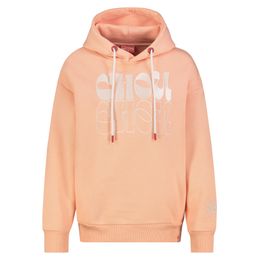Eight2Nine Sweatshirt Damen Gr&ouml;&szlig;e XXL hellorange / wei&szlig;