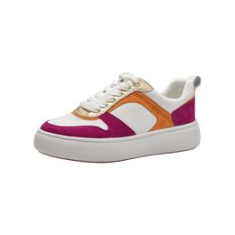 Tamaris Sneaker Damen Gr&ouml;&szlig;e 37 gold / orange / dunkelpink / wei&szlig;