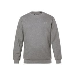 Men Plus Sweatshirt Herren Gr&ouml;&szlig;e 5XL graumeliert