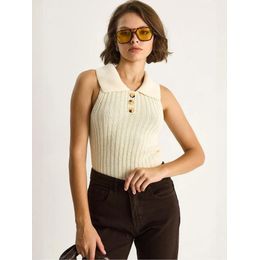 Bianco Lucci Pullunder Damen Gr&ouml;&szlig;e S/L beige