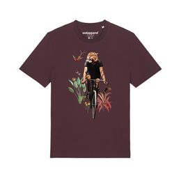 Watapparel T-Shirt ' Fancy Tiger ' Herren Gr&ouml;&szlig;e XS mischfarben / karminrot