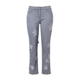 Angel of Style Jeans Damen Gr&ouml;&szlig;e 45/46 grau / wei&szlig;
