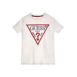 Guess Shirt Jungen Gr&ouml;&szlig;e 128 rot / schwarz / wei&szlig;