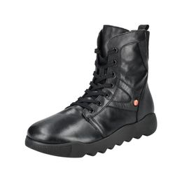 Softinos Schn&uuml;rstiefelette Damen Gr&ouml;&szlig;e 38 schwarz Winterschuhe
