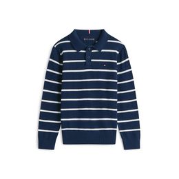 Tommy Hilfiger Pullover 'Essential' Jungen Gr&ouml;&szlig;e 122 marine / wei&szlig;