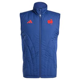 adidas Performance Sportweste 'France Winterized' Herren Gr&ouml;&szlig;e M saphir / neonorange