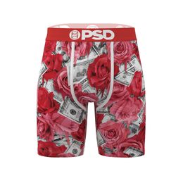 PSD Boxershorts Herren Gr&ouml;&szlig;e L grau / rot / wei&szlig;