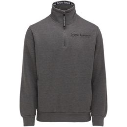 Bruno Banani Sweatshirt 'Palmer' Herren Gr&ouml;&szlig;e S dunkelgrau / schwarz