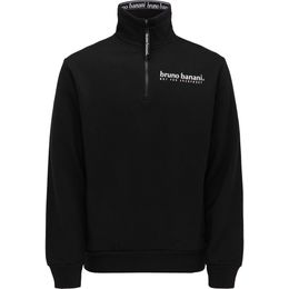 Bruno Banani Sweatshirt 'Palmer' Herren Gr&ouml;&szlig;e S schwarz / wei&szlig;