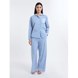 Etam Pyjamahose 'Atlas' Damen Gr&ouml;&szlig;e M hellblau / rosa / wei&szlig; Winterkleid