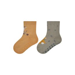 Sterntaler Socken Jungen Gr&ouml;&szlig;e 24 ocker / anthrazit