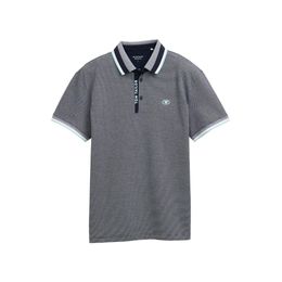 Tom Tailor Poloshirt Herren Gr&ouml;&szlig;e XS marine / graumeliert / wei&szlig;