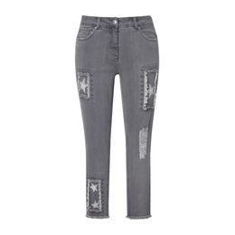 Angel of Style Jeans Damen Gr&ouml;&szlig;e 35/36 hellgrau / graumeliert