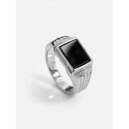 Warpedsense Ring 'Onyx' Herren Gr&ouml;&szlig;e 53 silber