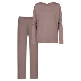 Mey Pyjama 'Pure Chic' Damen Gr&ouml;&szlig;e XS braun Winterkleid