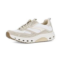 Gabor Rollingsoft Sneaker Damen Gr&ouml;&szlig;e 39 beige / wei&szlig;