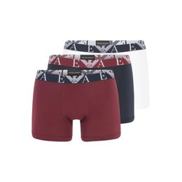 Emporio Armani Boxershorts Herren Gr&ouml;&szlig;e L navy / weinrot / wei&szlig;