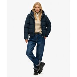 Superdry & Co Jacke 'Everest' Damen Gr&ouml;&szlig;e M beige / blau / dunkelblau / wei&szlig; Winterjacke