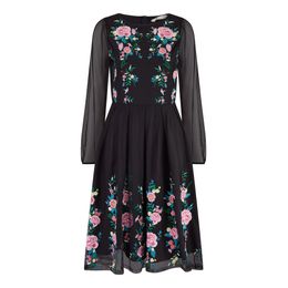 YUMI Kleid Damen Gr&ouml;&szlig;e 36 gr&uuml;n / smaragd / altrosa / schwarz