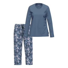 Ammann Pyjama 'Night & Home' Damen Gr&ouml;&szlig;e XXXL blau Winterkleid