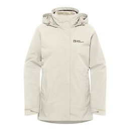Jack Wolfskin Jacke 'ROTWAND' Damen Gr&ouml;&szlig;e M cappuccino / hellgrau / schwarz