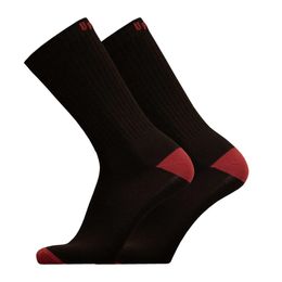 UphillSport Sportsocken Herren Gr&ouml;&szlig;e 39/42 rot / schwarz