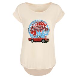 F4NT4STIC T-Shirt 'British Motor Heritage Triumph Sports Car 1970' Damen Gr&ouml;&szlig;e 5XL sand / blau / rot / schwarz