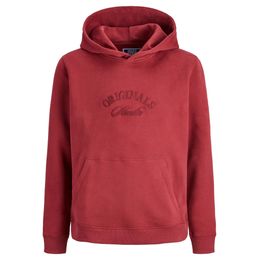 Jack & Jones Jack & Jones Junior Sweatshirt 'Bleecker Branding' Jungen Gr&ouml;&szlig;e 164 rot
