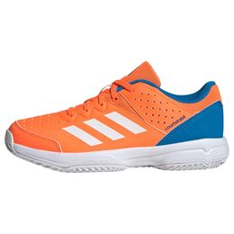 adidas Performance Sportschuh 'Court' M&auml;dchen Gr&ouml;&szlig;e 32 blau / orange / offwhite