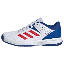 adidas Performance Sportschuh 'Court Stabil' M&auml;dchen Gr&ouml;&szlig;e 38 dunkelblau / rot / wei&szlig;