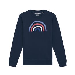 Watapparel Sweatshirt ' Regenbogen ' Herren Gr&ouml;&szlig;e S navy / mischfarben